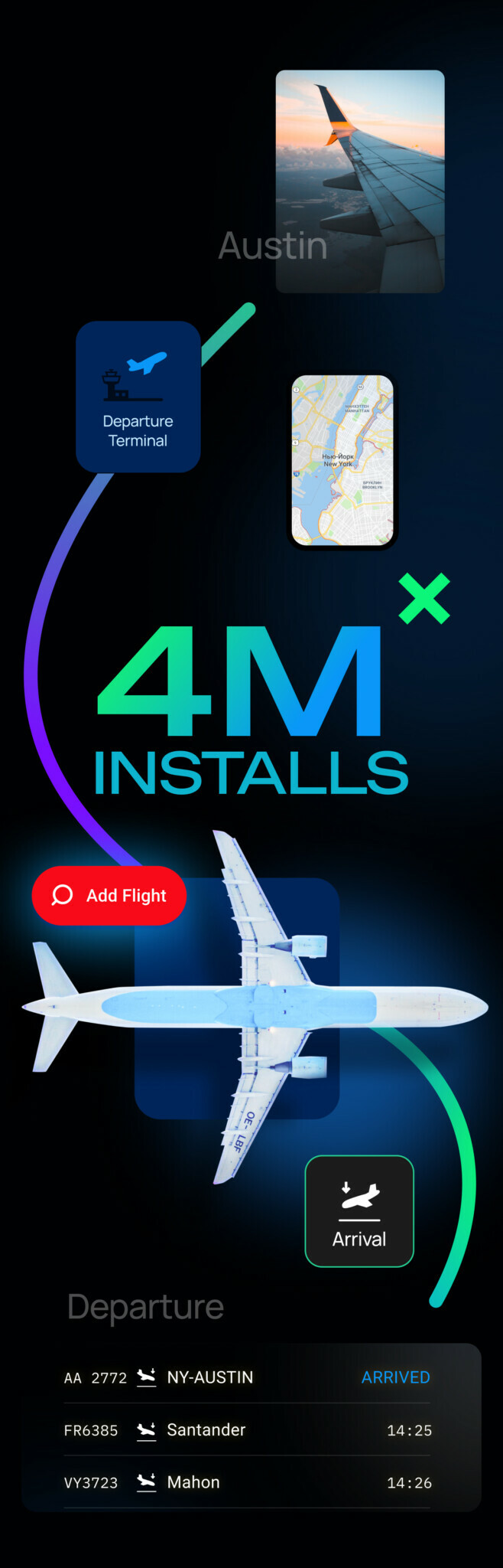 Mobile App Redesign Planes Live – Right Studio