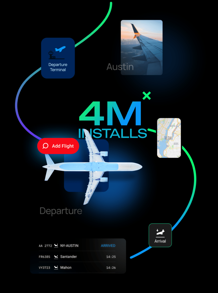 Mobile App Redesign Planes Live – Right Studio